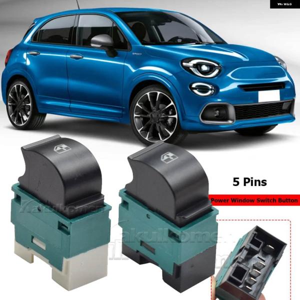 735417033A カープロダクト 5ピン パワーウィンドウ シングルスイッチ FIAT IDEA DOBLO 2001-2015 LANCIA MUSA 735417034 カスタム パーツ アクセサリーHigh-concerned c...