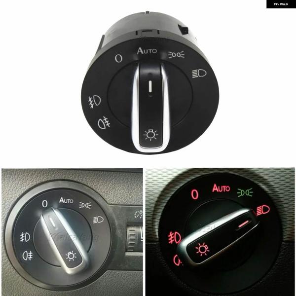 VW EOS GOLF JETTA MK5 MK6 PASSAT CC TIGUAN TOURAN CADDY B6 SCIROCCO ヘッドライト フォグランプ スイッチ 5ND941431B 3C8941431A カスタム パーツ アク...