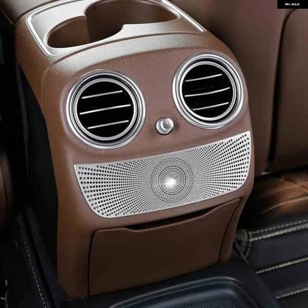メルセデス ベンツ E クラス W213 2016-2020用 車リア エアベント ステレオ オーディオ スピーカー パネル カバー トリム ステンレス ツイーター ステッカー カスタム パーツ アクセサリーHigh-concerned c...