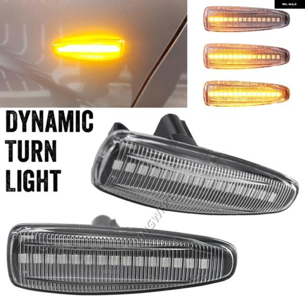 三菱 ミラー ジュ 2014-19 LED サイドフェンダー ダイナミック 三菱 ランサーエボリューション X 2008-2018ウィンカーライトマーカーランプ カスタム パーツ アクセサリーHigh-concerned chemical:...