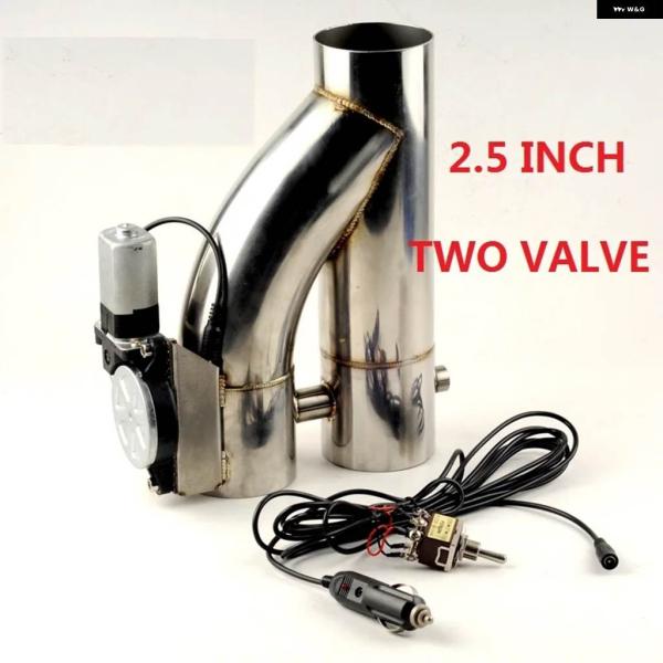 2インチ /2.5インチ /3インチ SS304 タイプ Y パイプ 排気 E カットアウトスイッチ 制御 による 2 バルブ 電気式 カスタム パーツ アクセサリーHigh-concerned chemical:NoneSpecial F...