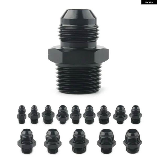 AN4 AN6 AN8 AN10 AN12 1/8 1/4 3/8 1/2 3/4 NPT オイル冷却 アダプター ストレート燃料ホース アダプター パイプ スレッド ティング カスタム パーツ アクセサリーHigh-concerned c...