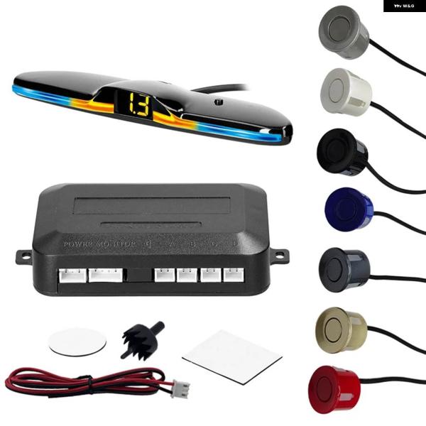 LED パーキング センサー システム バックライトモニター ディスプレイ キット バックアップドライバーアシスタント4プローブ カスタム パーツ アクセサリーHigh-concerned chemical:NoneOSD Language...