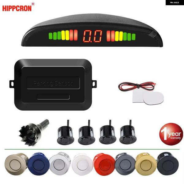 車用 LED パーキング センサーキット 4センサー 22MM リバースレーダーサウンドアラート インジケーター システム 8色 カスタム パーツ アクセサリーHigh-concerned chemical:NoneOSD Language...