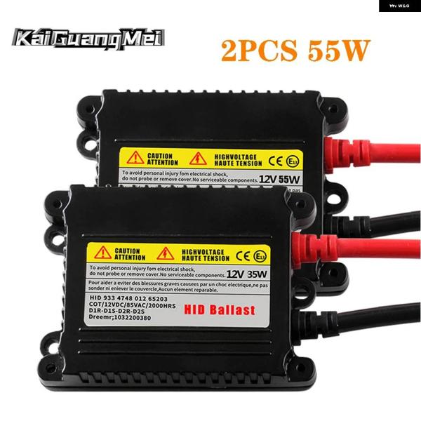 2個 スリムHID バラスト 55W直流12V HID キセノン バラスト H1 H3 H7 H8 H11 9005 9006 キセノン バルブ カスタム パーツ アクセサリーHigh-concerned chemical:NoneVolt...