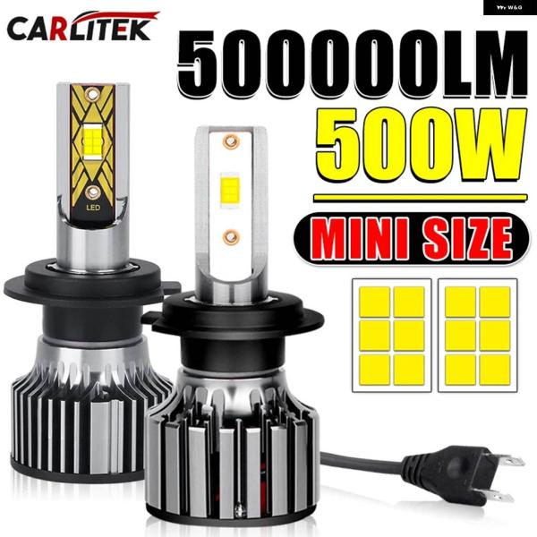 500W 500000LM H7 H4 H1 H8 H11 LED ライト H7 カー ヘッドライト バルブ H11 H8 LED フォグランプ 6000K 5570 9005 9006 9012 12V ターボ LED カスタム パーツ ...