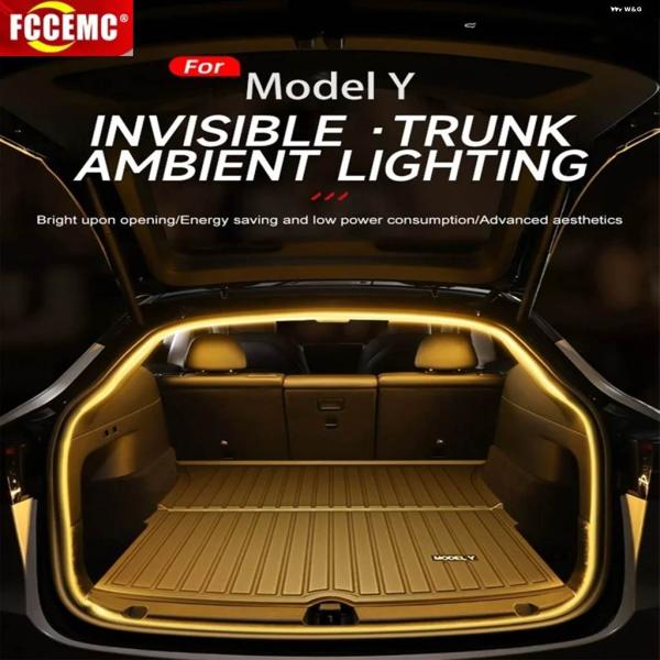 アフター トランク ライト 2024 テスラ モデルY LED シリコンライト イエロー ホワイト プロポーズ 装飾 リア磁気誘導 カスタム パーツ アクセサリーHigh-concerned chemical:NoneVoltage:12 ...