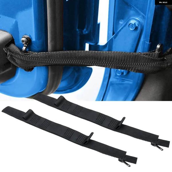 ドア制限ストラップジッパー制限ロープワイヤー ハーネス ジープ ラングラー CJ YJ TJ JK JL グラディエーター JT 1996-2025 カスタム パーツ アクセサリーHigh-concerned chemical:NoneMa...