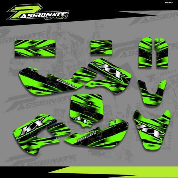 チーム ステッカー デカール キット カワサキ KX65 2000-2013 KLX110 2000-2009 KX 65 KLX 110 カスタム パーツ アクセサリーHigh-concerned chemical:Noneis_cust...