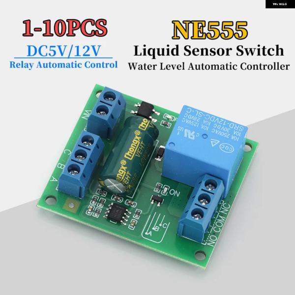1〜10個 DC5V/12V 水位 コントローラ ー 液体センサー スイッチ ウォータータンク 給水塔 リレー 制御 基板 カスタム パーツ アクセサリーEU LVD Voltage:Low voltage: Below 50Vac or ...