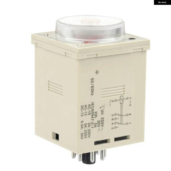 H3CR-A8 遅延タイマーリレー 1.2秒〜300時間 ノブ 制御 タイムリレー 8ピン AC220V カスタム パーツ アクセサリーHigh-concerned chemical:NonePower Source:AcTheory:Ti...