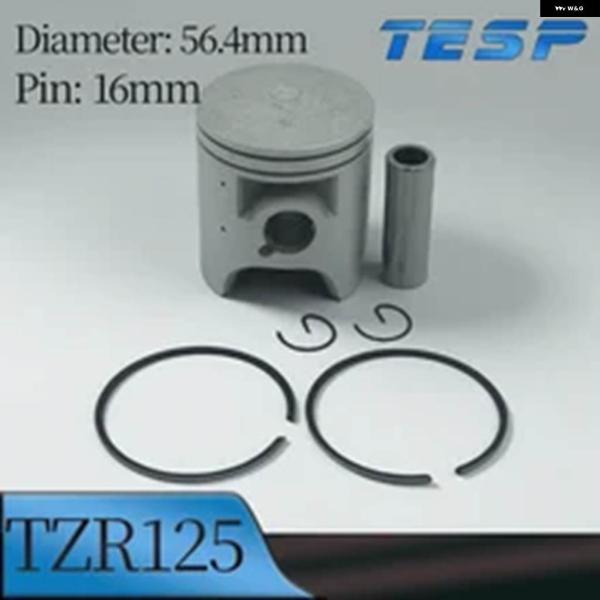 オートバイ ピストンキット TZR125 56.4MM 56.65MM 56.9MM 57.15MM ボア 16MMピン ヤマハ DT125R TZR TDR 125 R1-Z YPVS125 アセンブリ カスタム パーツ アクセサリーHi...