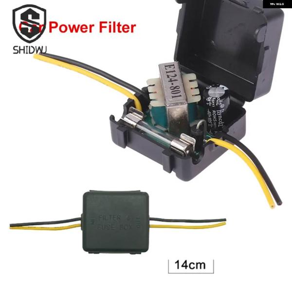 12V 車載電源信号 フィルター 干渉防止 ステレオ ラジオ オーディオ リレーコンデンサ電源 フィルター 電圧安定化 カスタム パーツ アクセサリーHigh-concerned chemical:NoneBrand Name:SHIDWJ...
