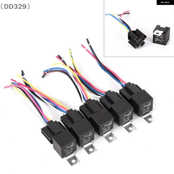 1個 防水 リレー 12V 5ピン 40A 車載用リレー 12V 5ピン リレーソケット カスタム パーツ アクセサリーHigh-concerned chemical:NoneSpecial Features:/Item Weight:0....