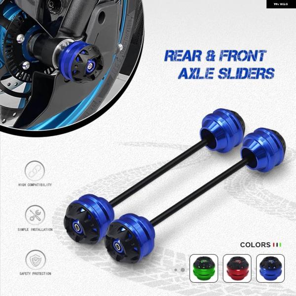 オートバイ フロント/リア アクスル フォーク ホイール プロテクター GSX-8S GSXS950 GSX-8R GSX1300R ハヤブサ クラッシュ スライダー パッド カスタム パーツ アクセサリーProtective parts:...