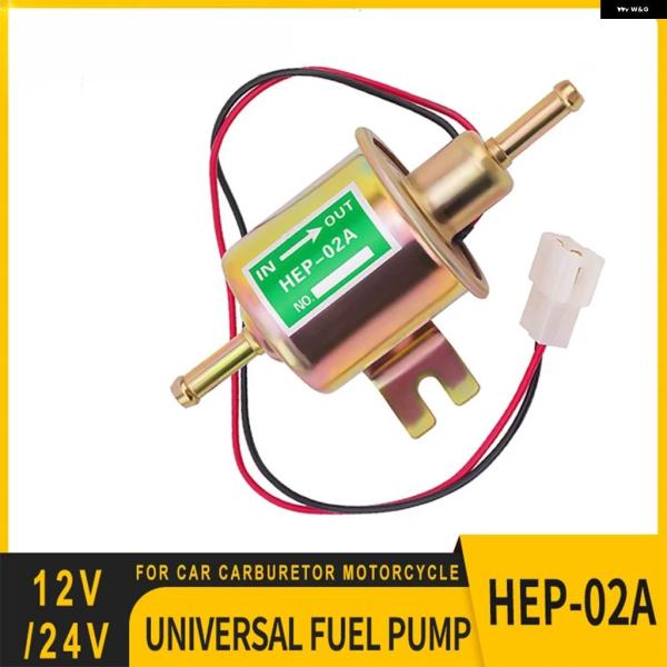 12V/24V 電動燃料 ポンプ 低圧ボルト固定ワイヤー ディーゼル ガソリン HEP-02A 車用 キャブレター オートバイ ATV カスタム パーツ アクセサリーHigh-concerned chemical:NoneProduct T...