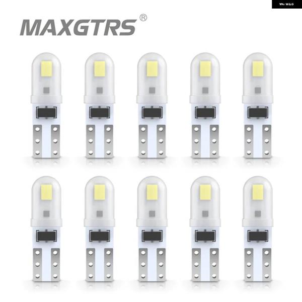 10個 T5 LED 電球 W3W W1.2W LED CANBUS 車内ライト ダッシュボード ハザード灯 ウェッジ計器ランプ 12V/24V カスタム パーツ アクセサリーHigh-concerned chemical:NoneFor ...