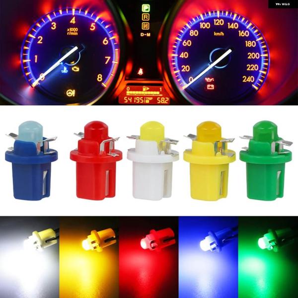 10個 マルチカラー T5 B8.5D SMD LED 車用ライト モバイル用発光ダイオード 計器 ダッシュボード ライト バルブ B8.5 バルブ カスタム パーツ アクセサリーHigh-concerned chemical:NoneVo...