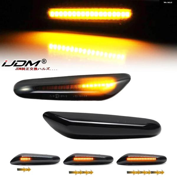 BMW E90 E91 E92 E93 E60 E61 E81 E82 E83 E84 E88 E46 LED ダイナミックサイドマーカーウィンカーライト 2個 セット カスタム パーツ アクセサリーHigh-concerned chemi...