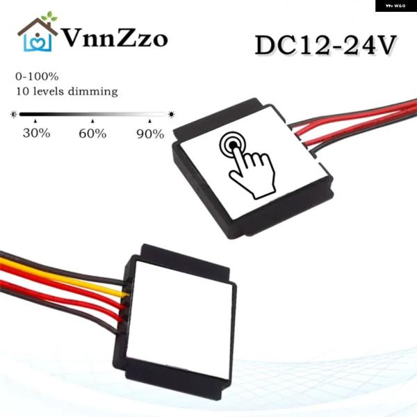 ミラー タッチスイッチ DC 12V 24V ライトストリップ タッチ調光ミラー LED モノクロ 三色 無電極調光スイッチ 調整 カスタム パーツ アクセサリーHigh-concerned chemical:NoneCurrent:3AM...