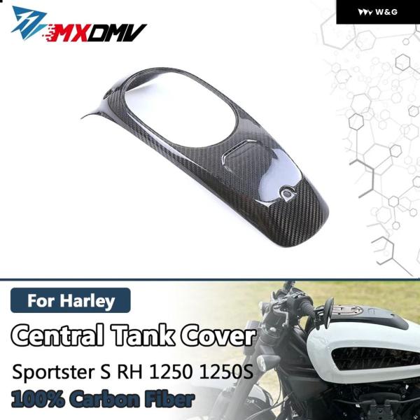 燃料タンク プロテクター カバー パネル 100%カーボン ハーレー スポーツスター S 1250 RH 1250S 2021-23 オートバイ バイク 部品用 カスタムパーツ アクセサリー 交換用部品Hign-concerned Chem...