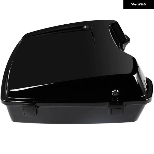 オートバイ バイク 5.5インチ レイザーパック トランク パッド ハーレー ツアーパック ツーリング ストリートグライド エレクトラグライド ロードグライド ロードキング 1997-2013 2009年式用 カスタムパーツ アクセサリー ...