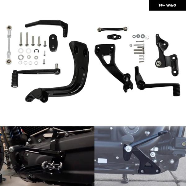 ハーレー FLSB FXFB FXFBS 2018-24 ミッド コントロール シフト ブレーキサイドキット オートバイ バイク アクセサリー カスタムパーツ アクセサリー 交換用部品Hign-concerned Chemical:None...