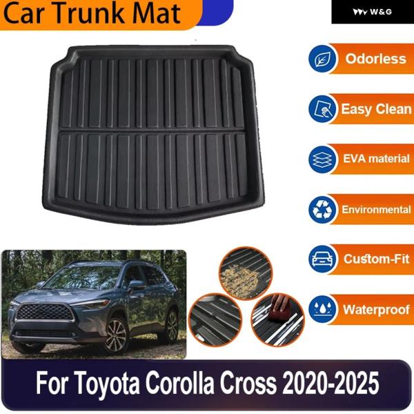 トヨタ カローラ クロス ハイブリッド アクセサリー XG10 2020~2025 2024 2022 車用リア トランク マット EVA素材 フロアトレイライナー カーパーツ カスタムパーツ アクセサリー 交換用部品Hign-concer...