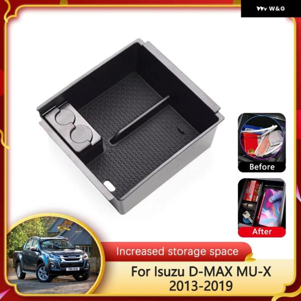 車用中央 アームレスト 収納 ボックス ISUZU D MAX 2015 アクセサリー MU X UC RT KB 2013~2019 車用 オーガナイザー コンテナアクセサリー カスタムパーツ アクセサリー 交換用部品Hign-conce...