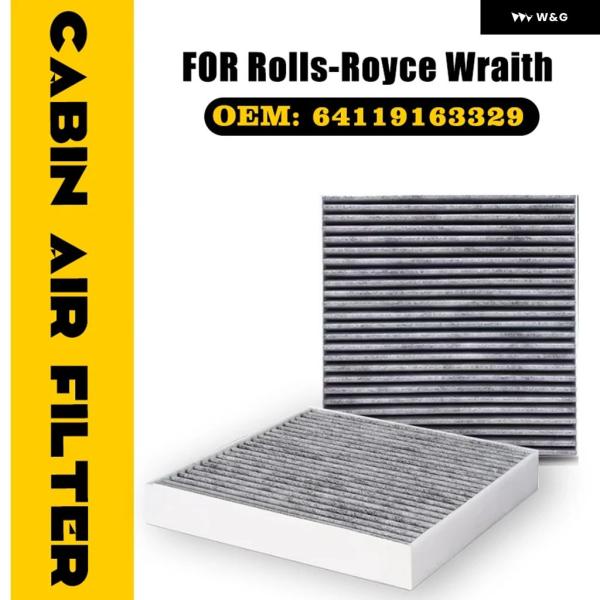 車用活性炭エア フィルター ロールスロイス レイス RR5 2013-2023 N74B66A チャコールライニング コンディショナーアクセサリー 64119163329 カスタムパーツ アクセサリー 交換用部品Hign-concerned...