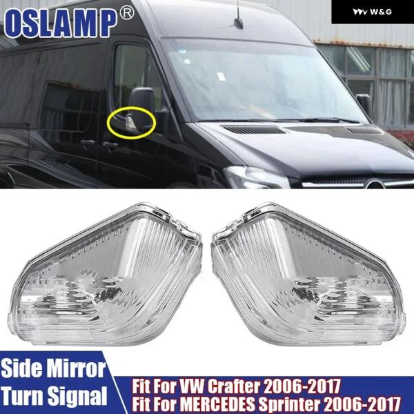 2個/ペア ウィンカーランプ オートリアビューミラー リバースランプ ハウジング メルセデス スプリンター / フォルクスワーゲン クラフター 2006-2017 カスタムパーツ アクセサリー 交換用部品Hign-concerned Che...