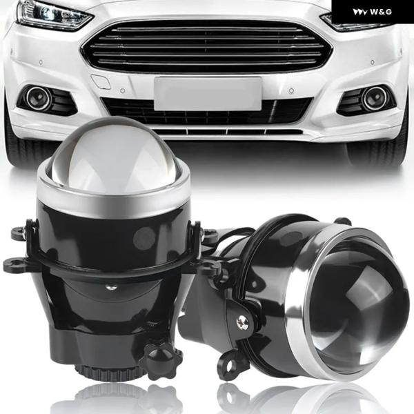 3インチ フォグランプ レンズ フォード フォーカス MK2 MK3/ 三菱 /ルノー/ ホンダ / スズキ / スバル バイ キセノン プロジェクター D2S D2H HID LED バルブ 使用 カスタムパーツ アクセサリー 交換用部品...