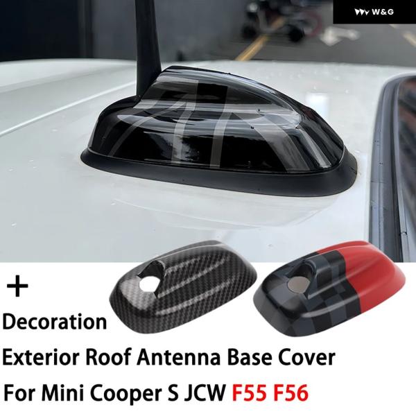 車用アンテナ アンテナベース デコレーションケース カバー ステッカー ミニクーパーJCW F55 F56 F66 F65 カー スタイリング アクセサリー トリム カスタムパーツ アクセサリー 交換用部品Hign-concerned Ch...