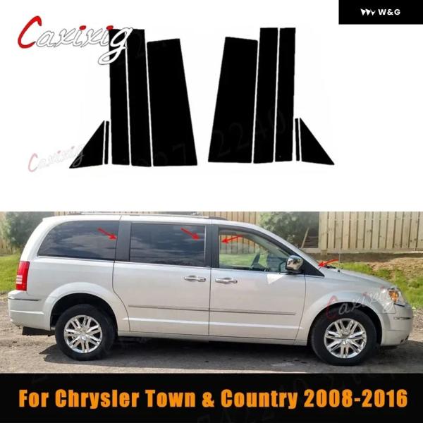 車ドア窓ピラー センターポスト トリム ステッカー オート スタイリング クライスラー AKSESORI NEGARA KOTA BAGIAN EKSTERIOR MOBIL カスタムパーツ アクセサリー 交換用部品Hign-concern...