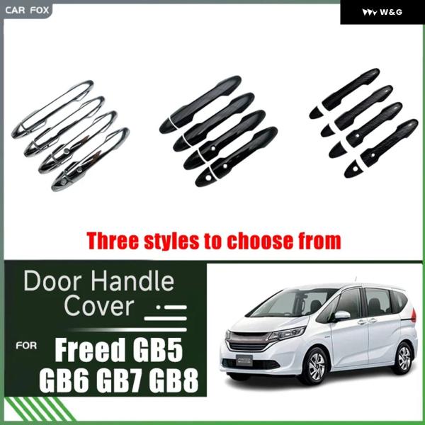 ドアハンドル カバー ホンダ フリード GB5 GB6 GB7 GB8 モデューロX ハイブリッド G 2017-23 4個 ABS カーアクセサリー カスタムパーツ アクセサリー 交換用部品Hign-concerned Chemical:...