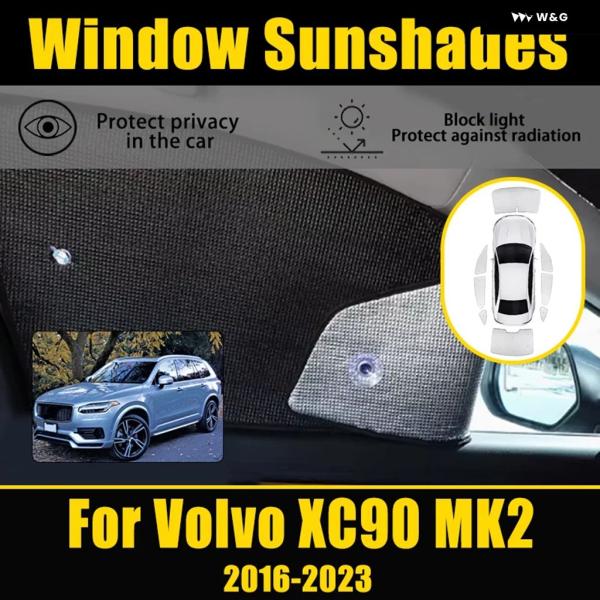 車用フルカバー サンシェード ボルボ XC90 アクセサリー 2018 2019 2016~2023 MK2 カーテン フロントガラス 遮光 カーアクセサリー カスタムパーツ アクセサリー 交換用部品Hign-concerned Chemi...