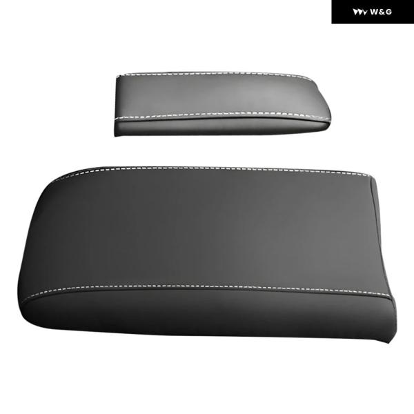 レクサス RX350 450H 2016 2017 2018-2022 用 センター コンソール アームレスト ボックス カバー トリム ブラック ホワイトライン マイクロファイバーレザー カスタムパーツ アクセサリー 交換用部品Hign-...