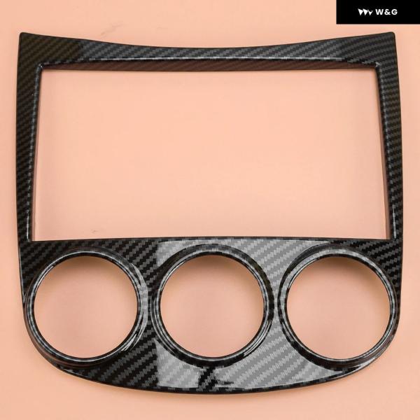 カーセンター コントロール A/C 調整 パネル カバー トリム フレーム ブラック カーボンテクスチャ 日産 370Z 2009 2010 2011-2020 ABS カスタムパーツ アクセサリー 交換用部品Hign-concerned ...