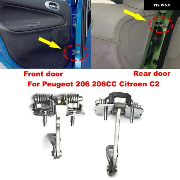 プジョー 206 1998-2010 206CC 2000-2010 207 2009-2012 シトロエン C2 フロント リア ドア チェック ストラップ ドア ヒンジ ストップ リミッター 9181C8 C9 カスタムパーツ アクセサ...