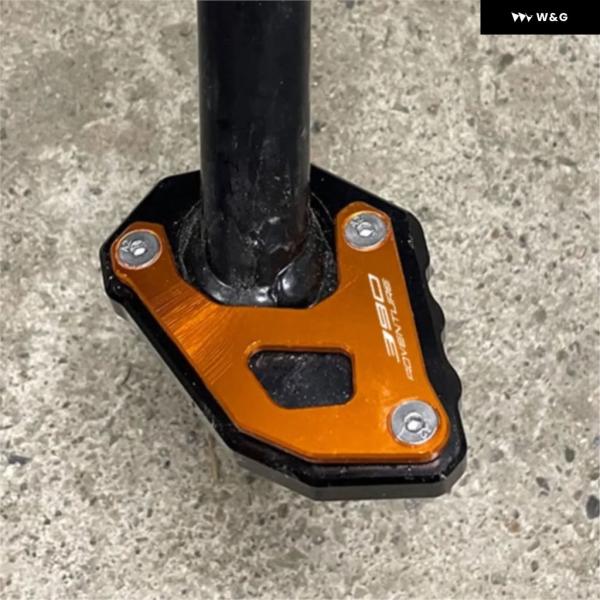 2025 390ADV 250 390 アドベンチャー 2019-2024 オートバイ バイク アクセサリー キック スタンド サイド スタンド エンラージャー エクステンション エンラージャー パテ パッド カスタムパーツ アクセサリー ...