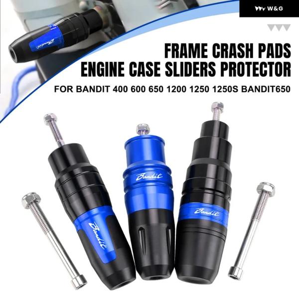 スズキ バンディット 400 600 650 1200 1250 1250S バンディット650 オートバイ バイク アクセサリー フレーム クラッシュ パッド エキゾースト スライダー プロテクター カスタムパーツ アクセサリー 交換用部...