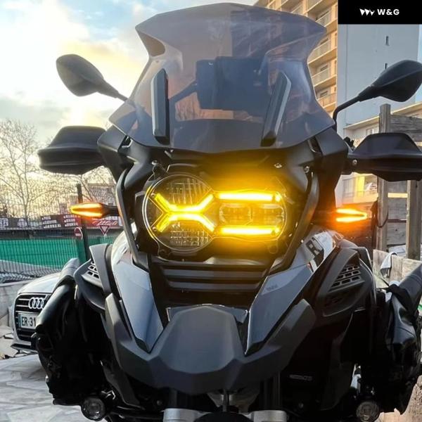 BMW R1250GS R1250GS アドベンチャー ラリー GSA R1250GS エディション 40 周年 2021-23 オートバイ バイク ヘッドライト ガード グリル カバー カスタムパーツ アクセサリー 交換用部品Hign-c...
