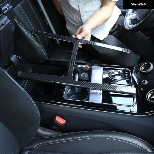 ABSカーボン ランドローバー レンジローバー ヴェラール 2017-20 カーセンター コンソール 装飾 フレーム トリム カーアクセサリー カスタム パーツ アクセサリーHign-concerned Chemical:NoneItem ...