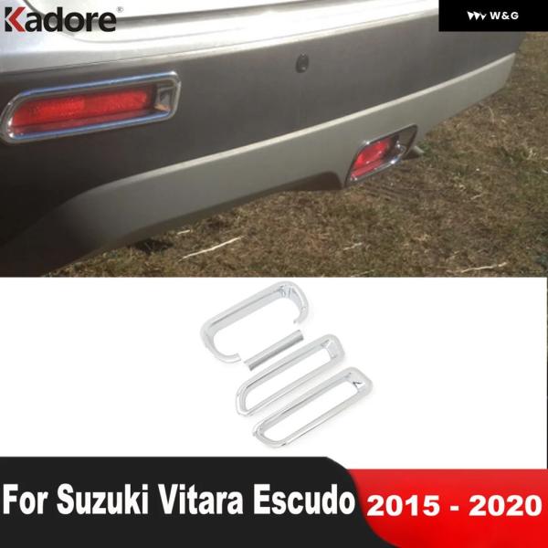リア フォグランプ ランプカバー トリム スズキ ビターラ エスクード 2015-2018 2019 2020 車用テールブレーキストップランプ ベゼル トリム アクセサリー カスタム パーツ アクセサリーHign-concerned Ch...