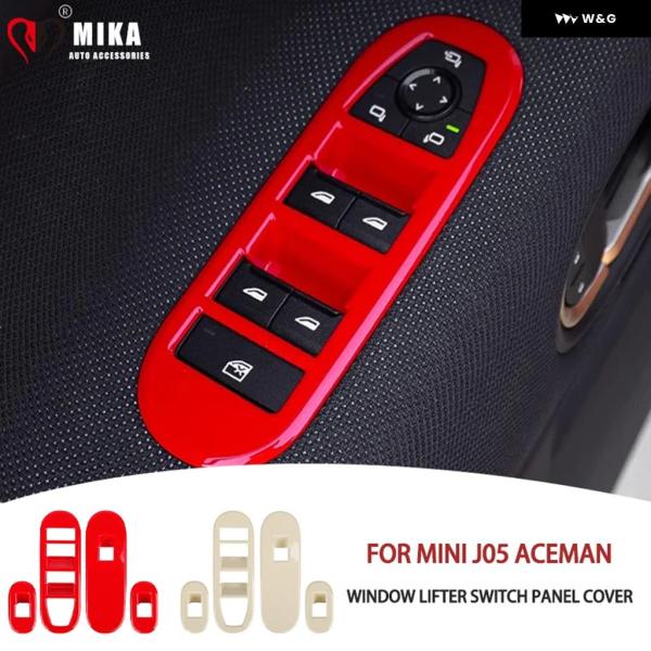 ドアウィンドウリフト コントロール パネル フレーム ステッカー ミニJ05エースマンウィンドウ ボタン スイッチカバー 装飾 カーアクセサリー カスタム パーツ アクセサリーHign-concerned Chemical:NoneItem...