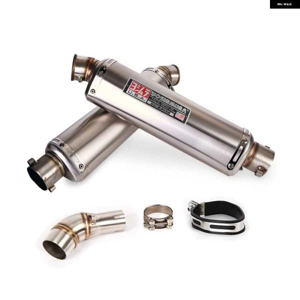 ヤマハ YZF R25 R3 2015-2025 オートバイ バイク エキゾーストチップ ミッドリンク パイプ 51MM マフラー ステンレス エスケープ スリップオン MT-03 MT-25 カスタム パーツ アクセサリーHign-con...