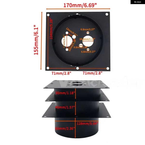 30MM 40MM 60MM 車用エアディーゼルヒーター アップグレード ベース マウント ブラケット フロアプレート EBERSPACHER WEBASTO 車 トラック VAN キャンピングカー カスタム パーツ アクセサリーHign-...