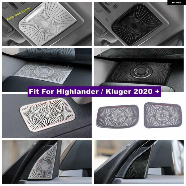 カーアクセサリー ピラー A / ダッシュボード スピーカー / エアコン 吹き出し口 / 読書灯カバー トリム トヨタ ハイランダー / クルーガー 2020 - 2025 カスタム パーツ アクセサリーHign-concerned Ch...