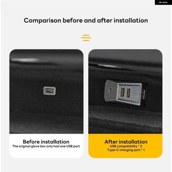 ドッキングステーション グローブ ボックス USBハブ テスラ モデル3 ハイランド ジュニパー TYPE-Cポートスプリッター モデルY 2025年発売データ カスタム パーツ アクセサリーHign-concerned Chemical:...