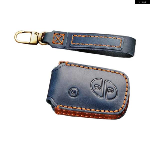 3 ボタン リモートキーフォブケースカバー バッグブルーレザーレクサスRX350 ES350 IS250 GX460 LX570 IS350 GS430 カスタム パーツ アクセサリーHign-concerned Chemical:None...